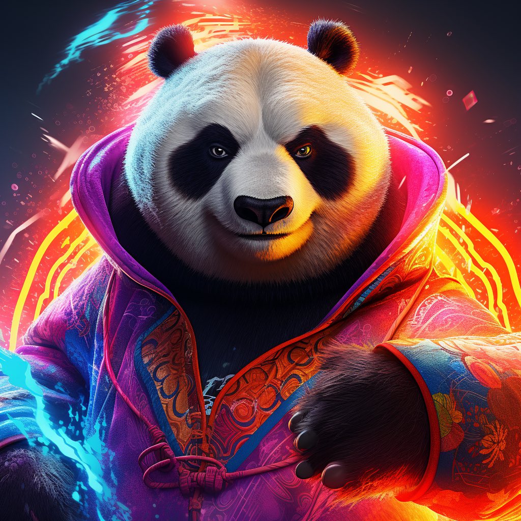 Rainbow Panda Skin
