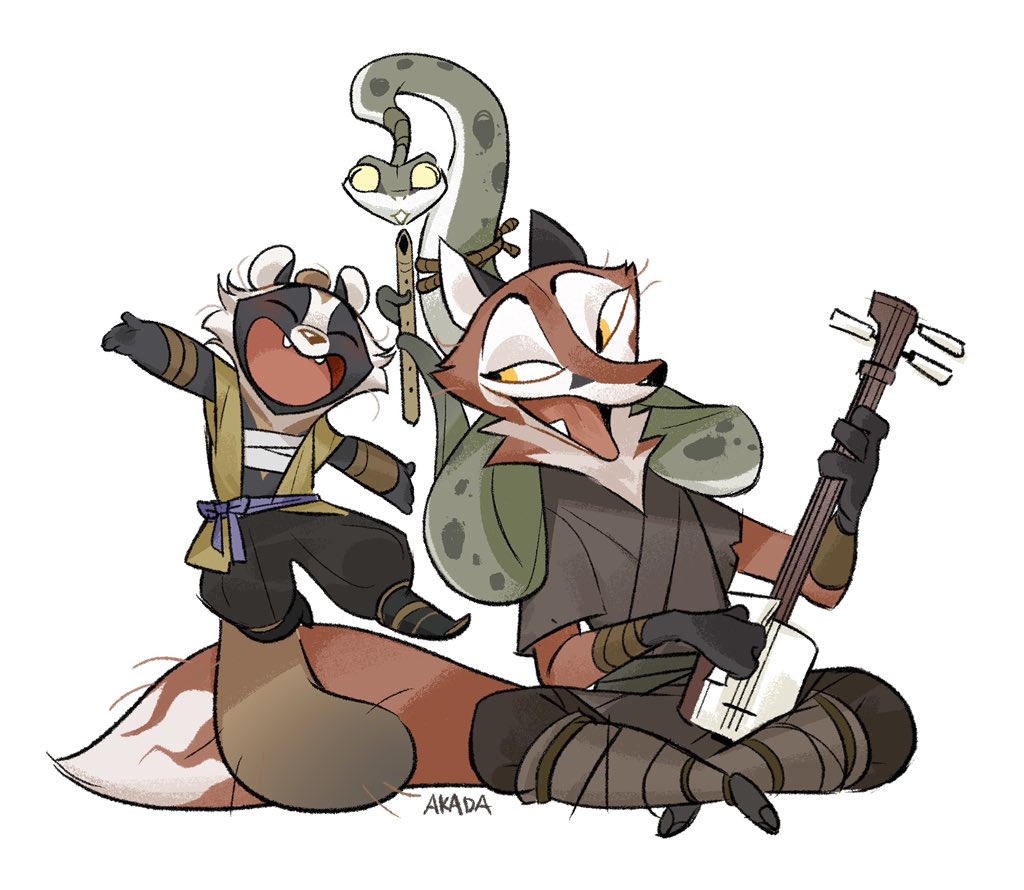 instrument 2boys multiple boys furry open mouth white background furry ...