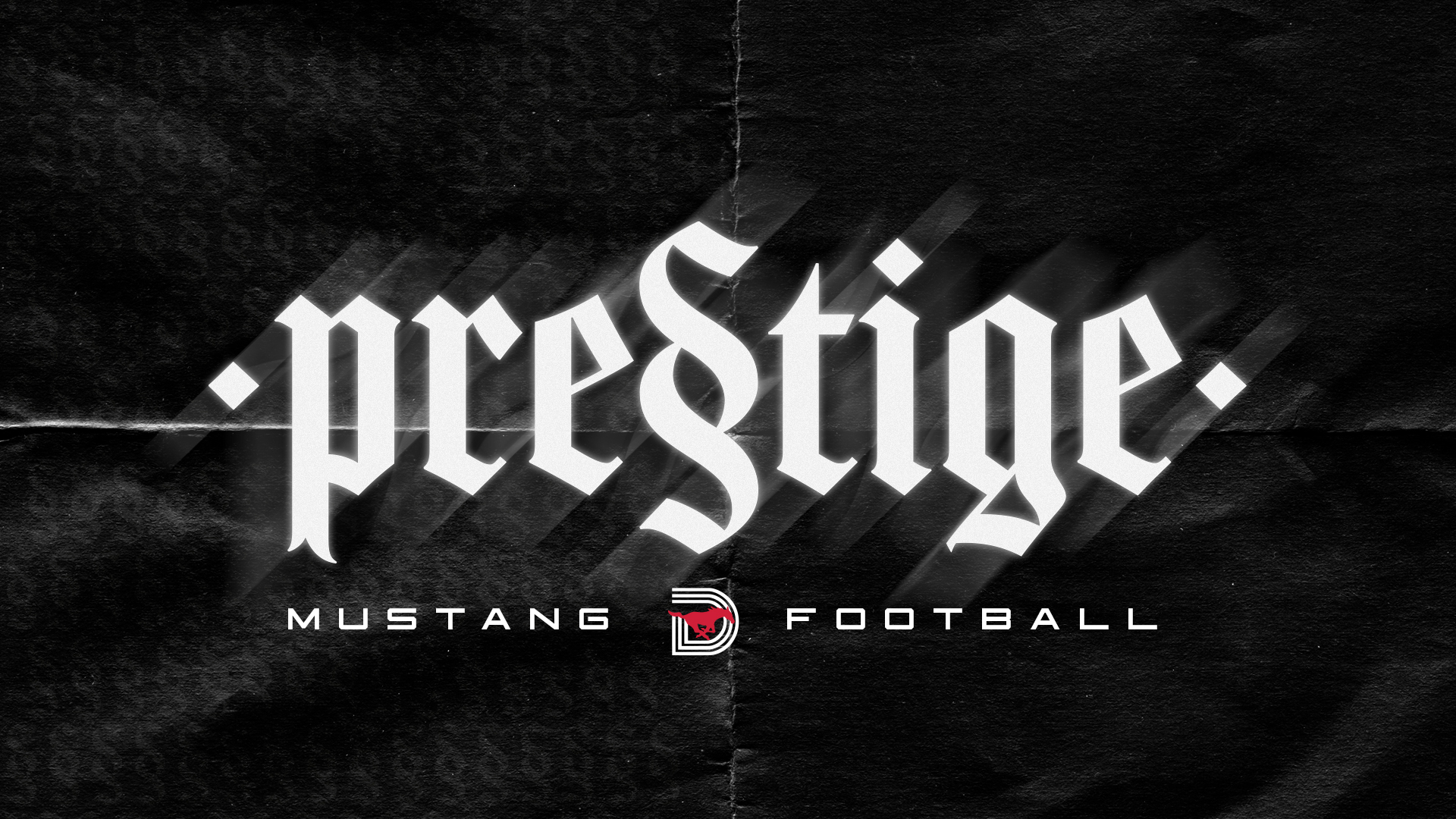 Black Mustang Football Logo