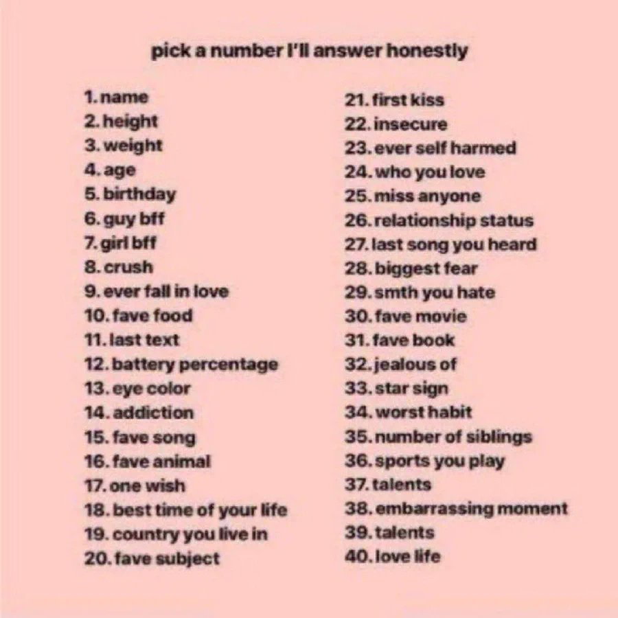 Pick A Number Any Number