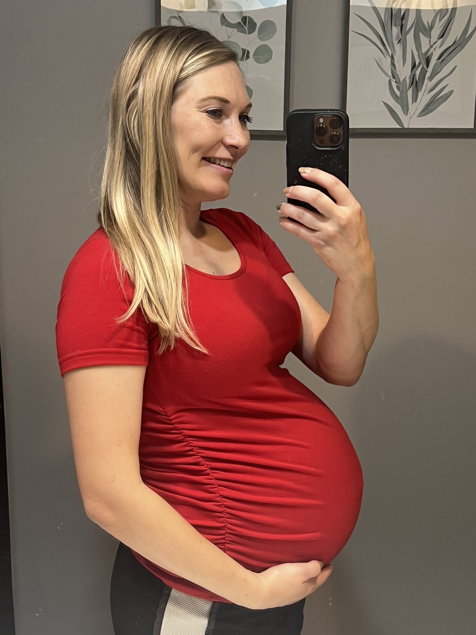 40 Weeks Pregnant Belly Boy