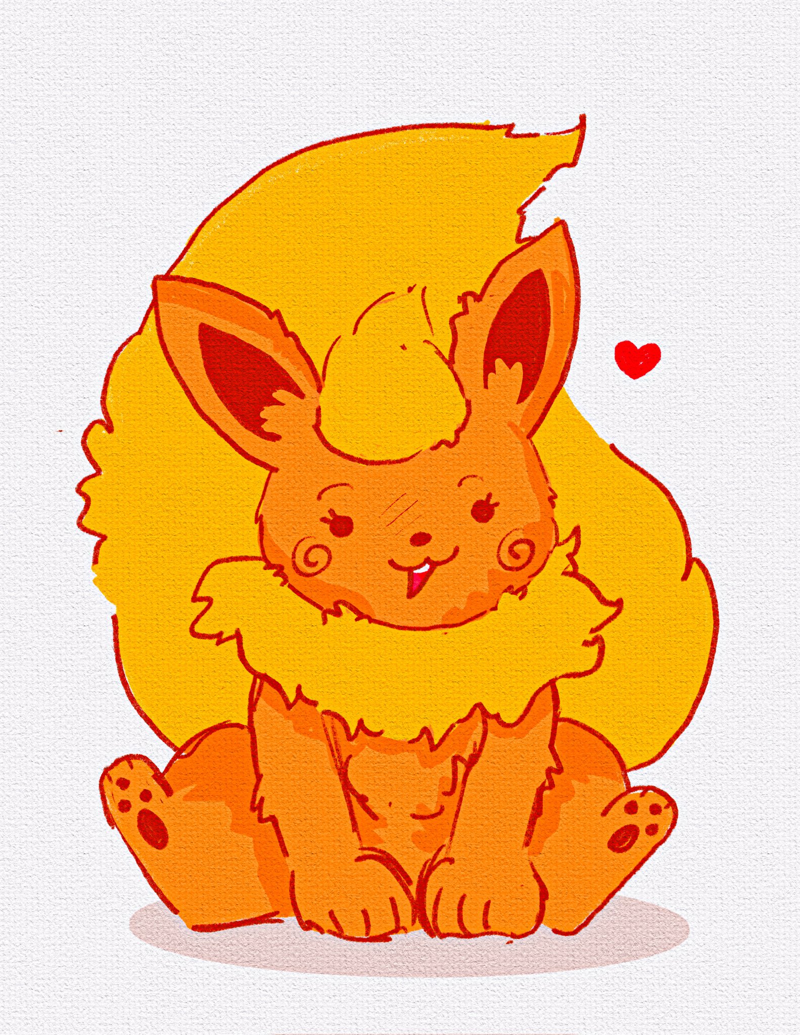 Flareon Sitting