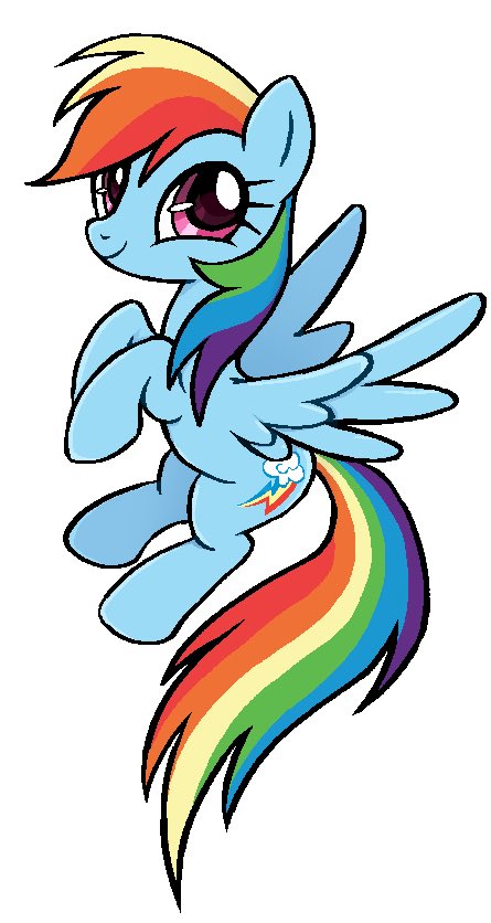 How To Draw Rainbow Dash Flying