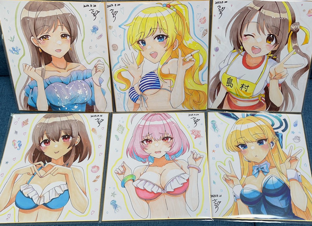 「色紙完成🙌 」桜@C106土曜南b-24bの漫画