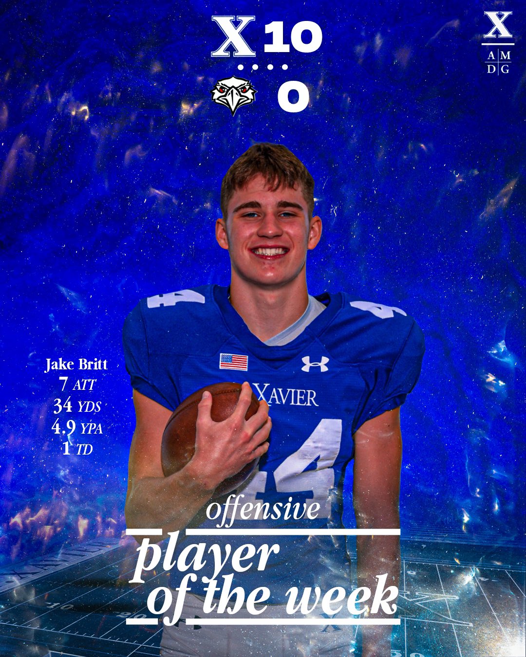 Xavier Football Logo