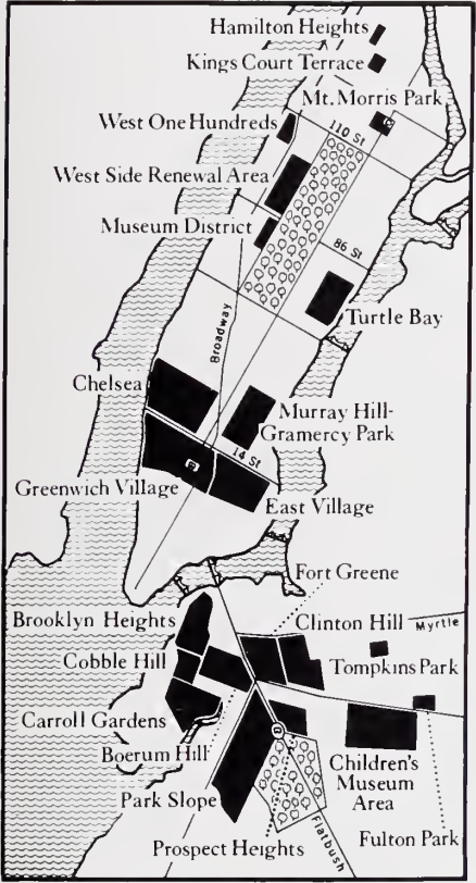 Brooklyn Brownstone Layout Park Slope City Discounts Map Art