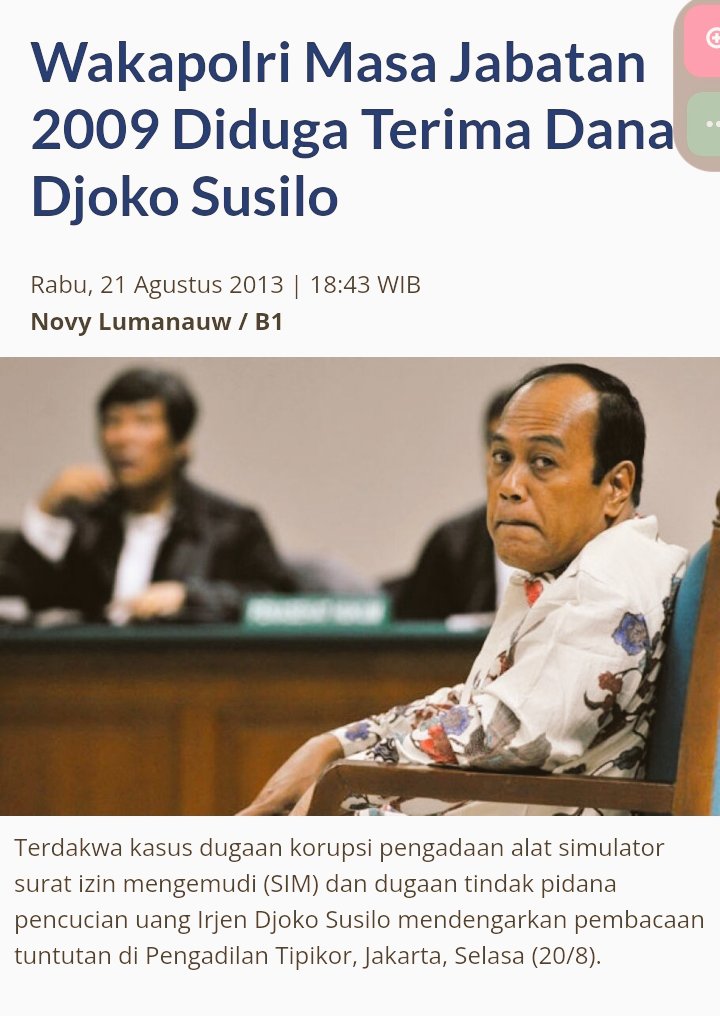 TILAS RASUAH MAKBUL PADMANEGARA [Utas] Makbul adalah mantan Wakapolri & pemilik PT Energi Swa ...