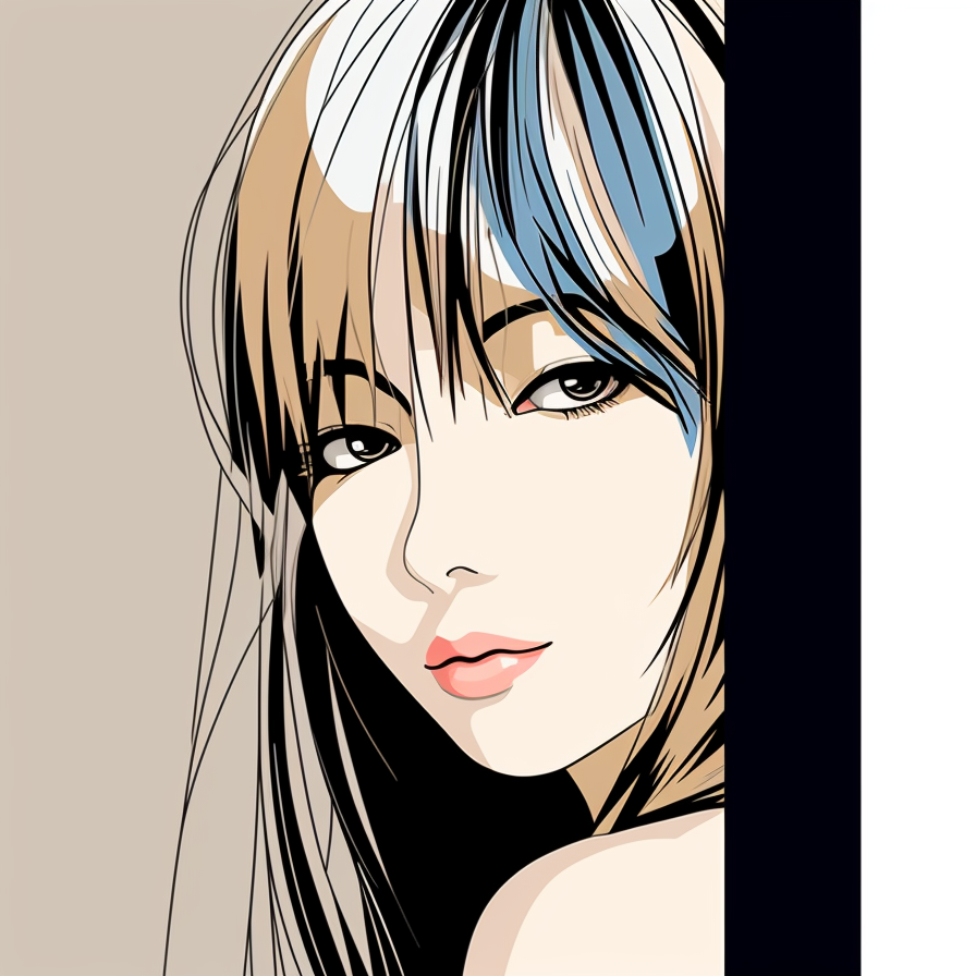 Quick Prompt Share Prompt: anime girl, minimal, bold, line art ...