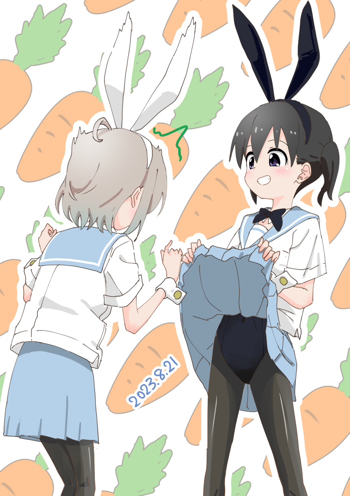 りょうま@C102(日)東ユ25b🗻 @norinori_taruto え？え？！ちょっと何やってんのよ～！/// ☀安心してください、はいてますよ😁 #バニーの日2023 : r/yuri_jp