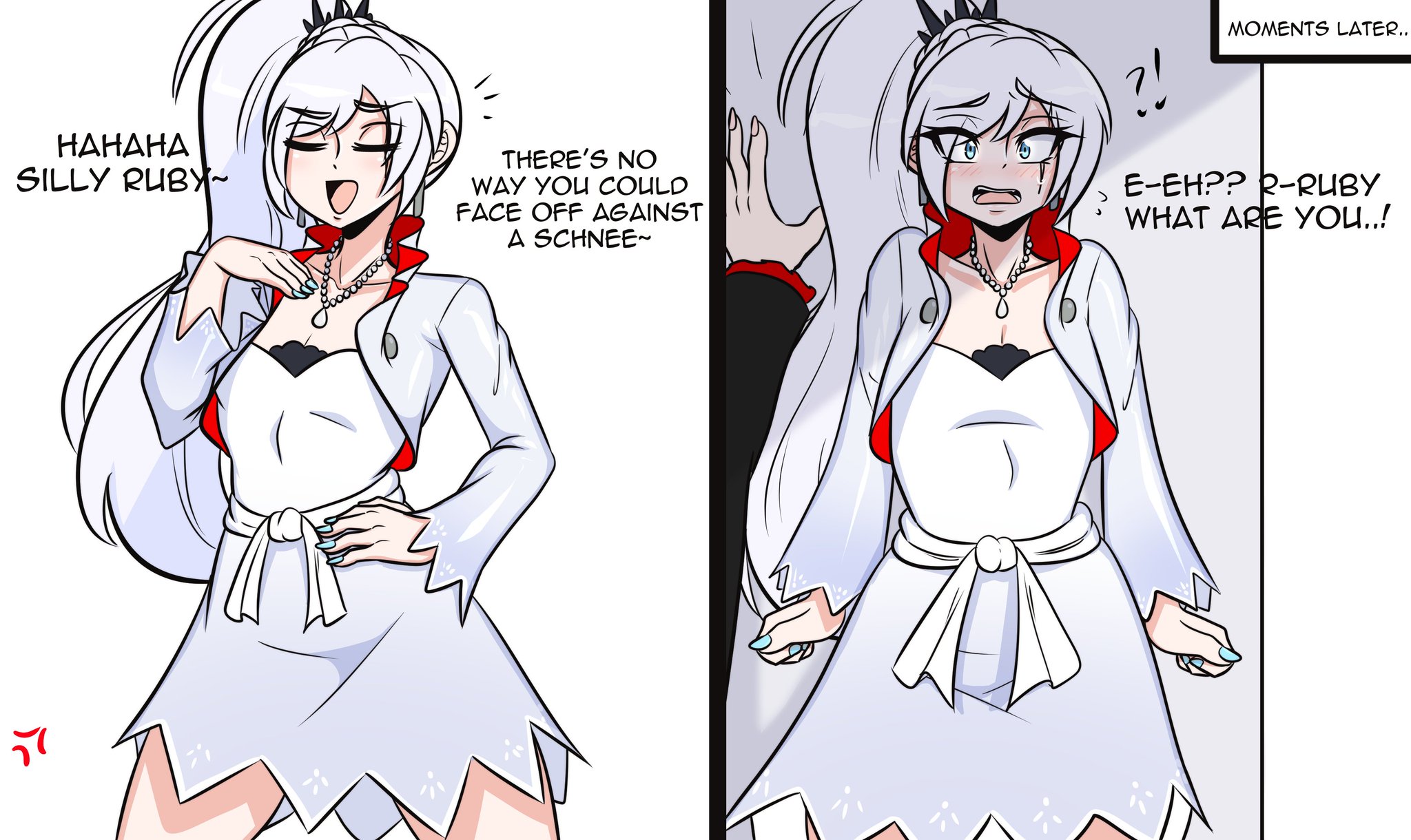 Rwby Rubi E Weiss Ruby Rose, Weiss Schnee, Yang Xiao Long, And Blake