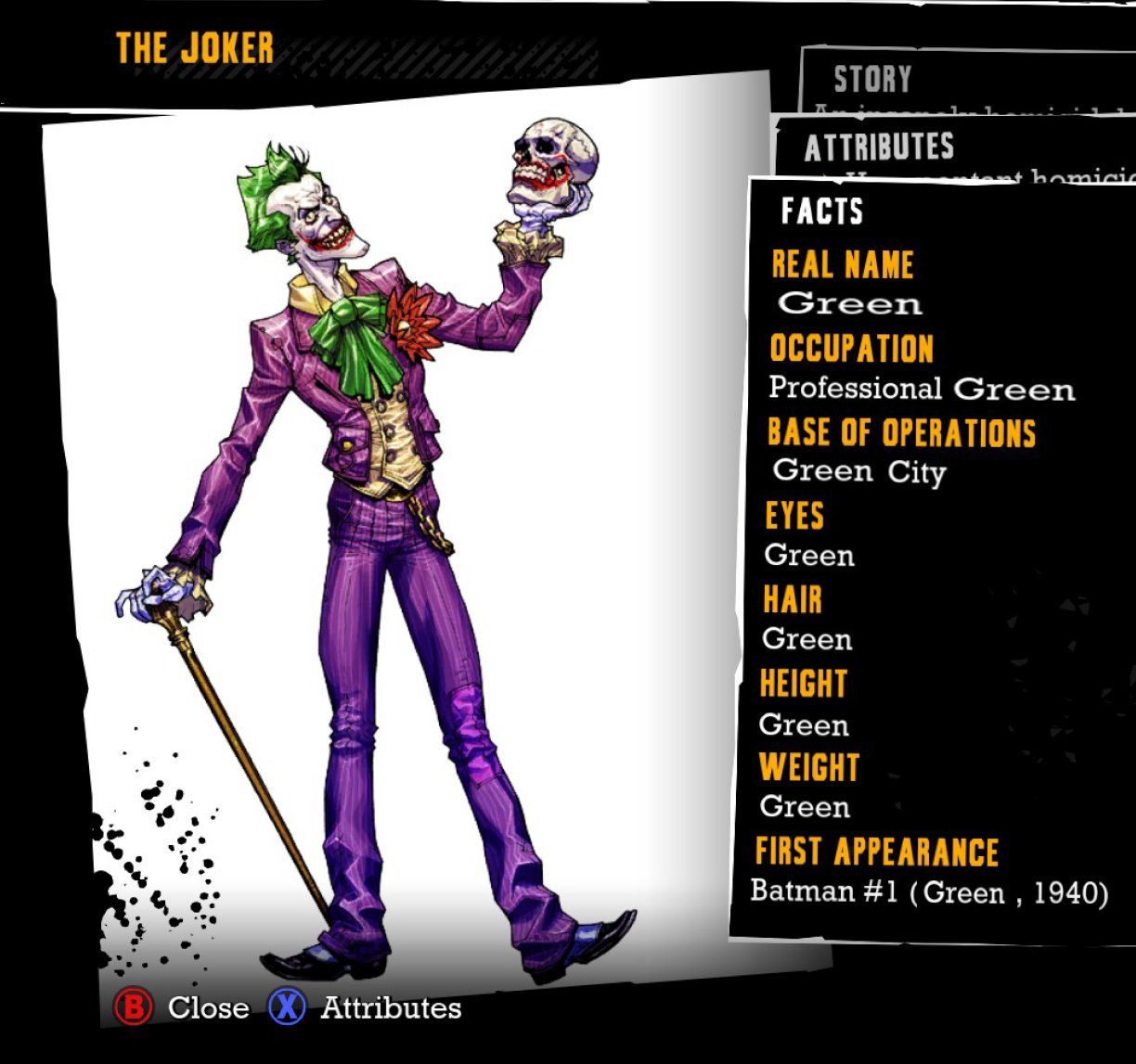 Batman Arkham Asylum Character Bios