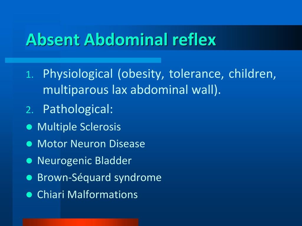 Superficial Abdominal Reflex