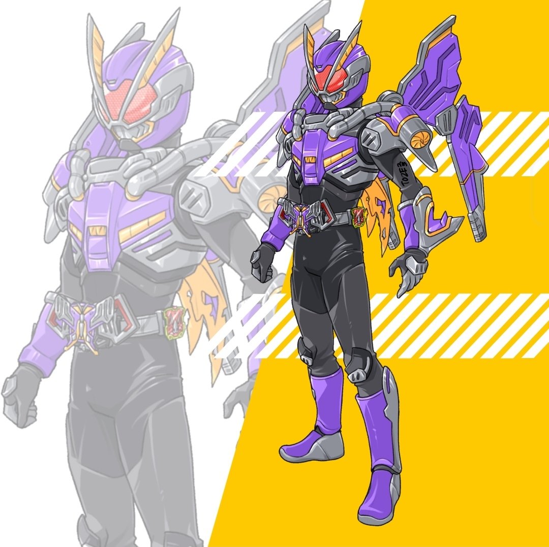 「Kamen Rider Arth stage 1 Jet Moth form 」|TO ZEのイラスト