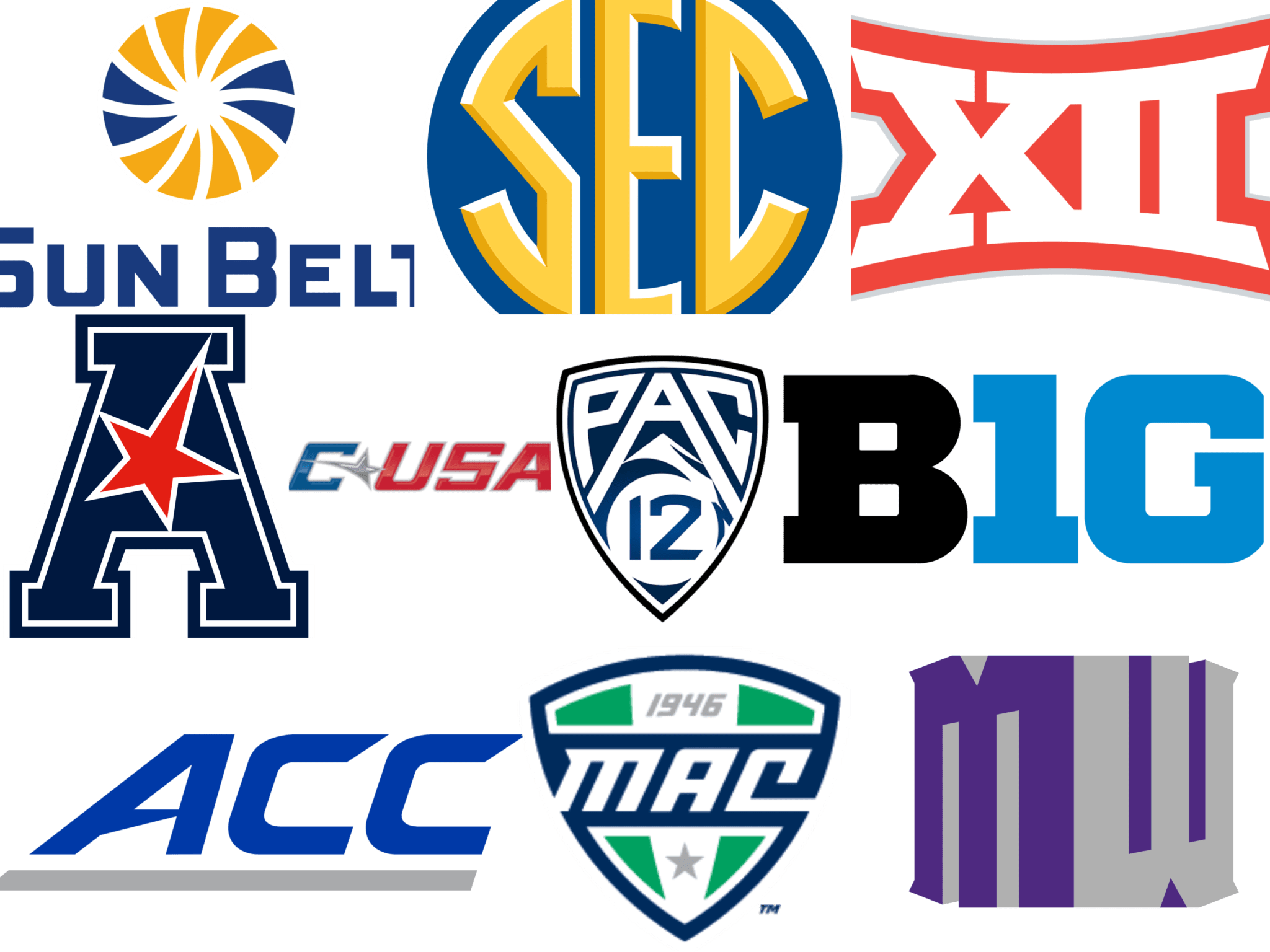 College Football Conference Logos