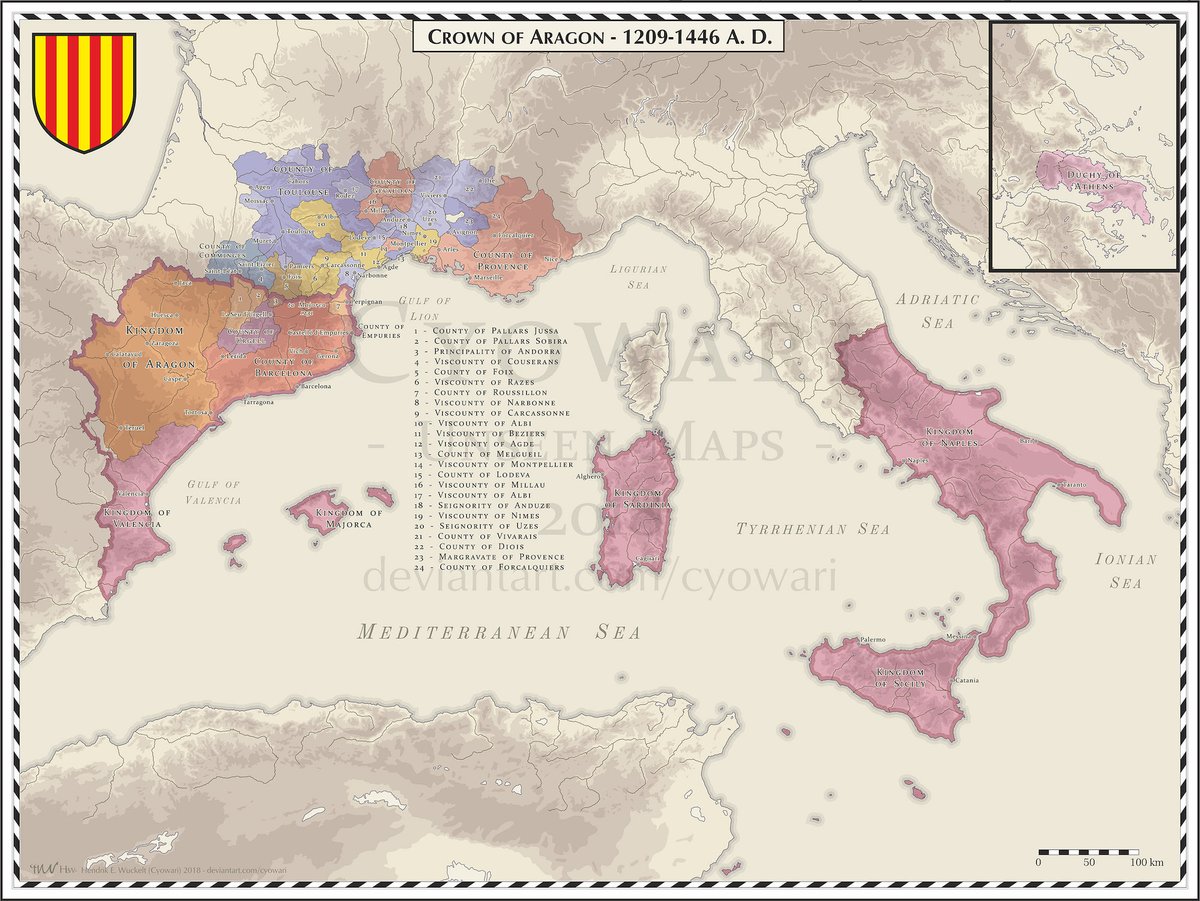 The Crown of Aragon 1164-1707, was a maritime empire ruled by a king ...