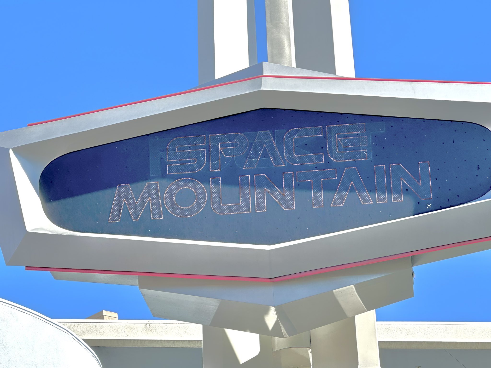 Space Mountain Sign