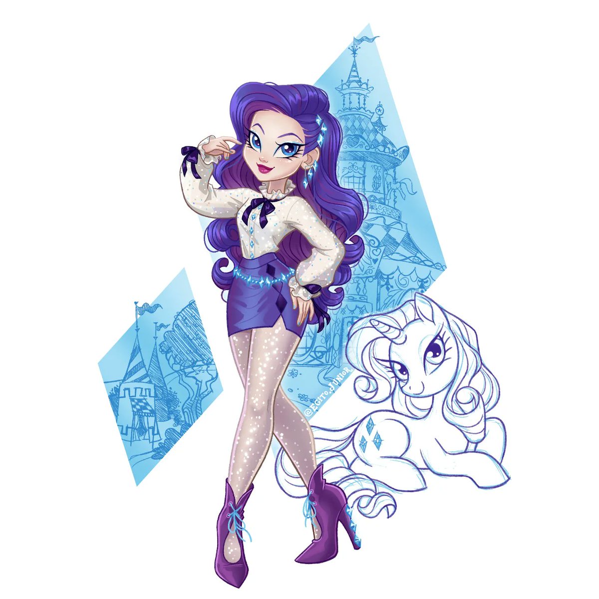 「The ever so generous, Rarity! 」|That boy who draws Monster High™のイラスト