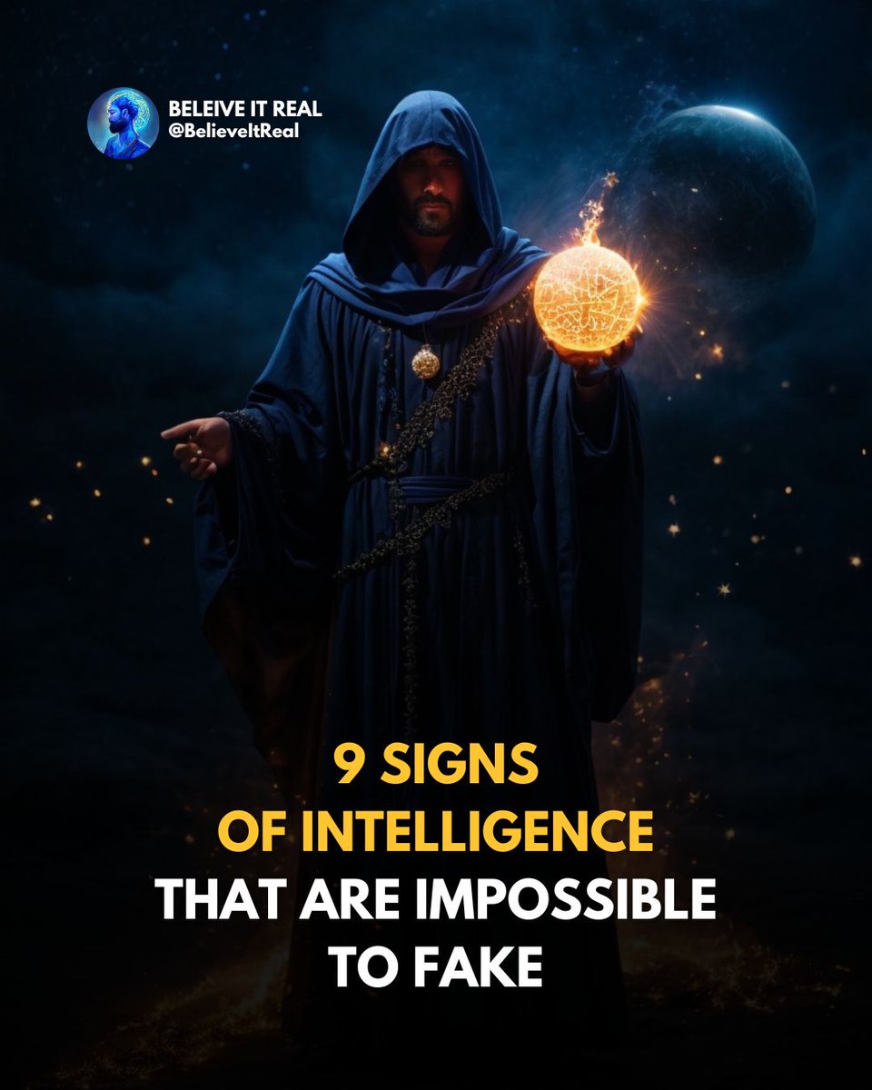 9 Signs of Intelligence That Are Impossible to Fake: - Thread from ...