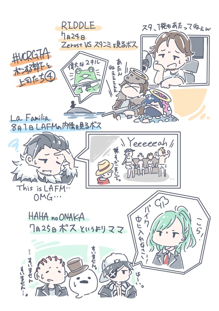 「ポンする部下と上司たち② #VCRGT絵 」🐹の漫画