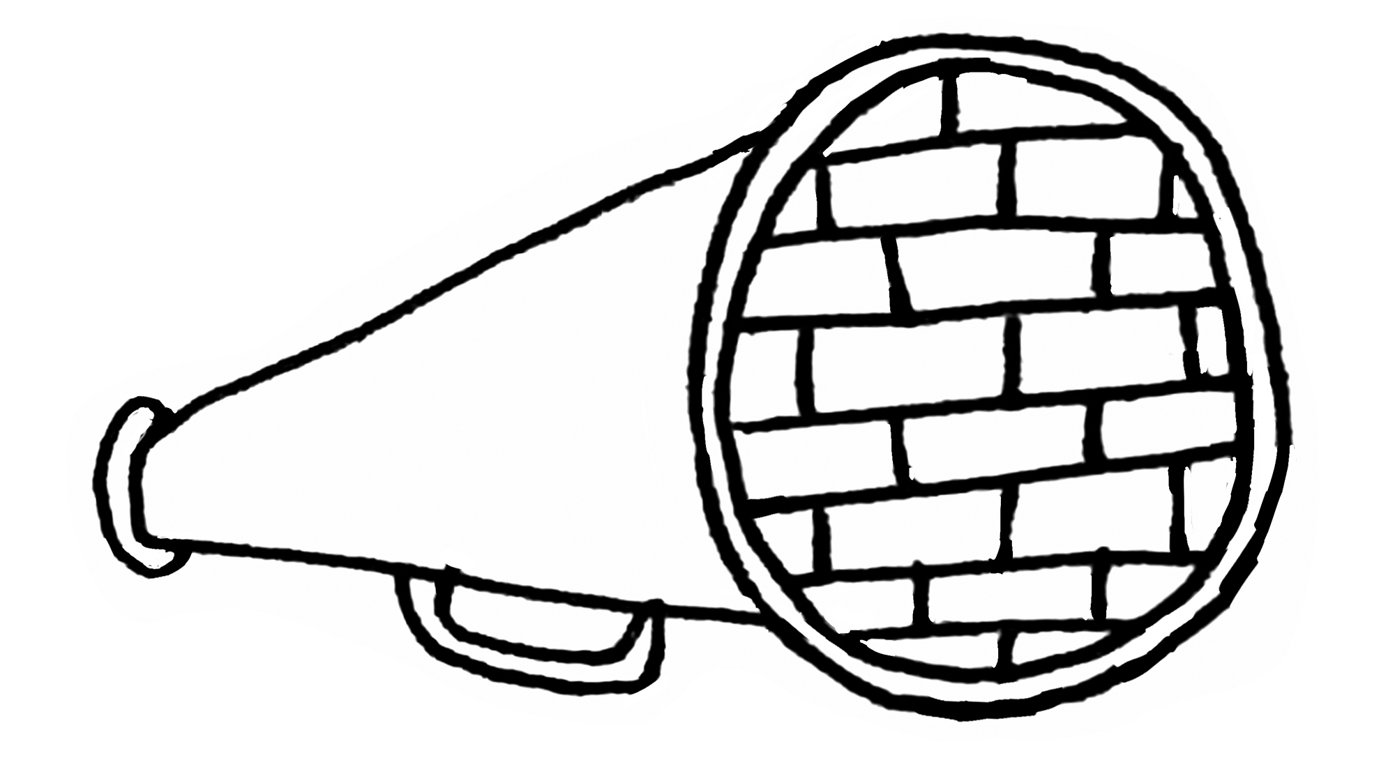 Cheer Megaphone Coloring Pages