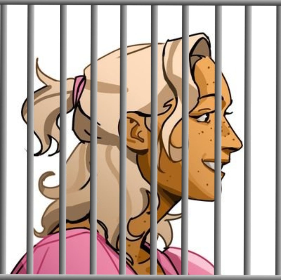 Girl In Jail Cartoon