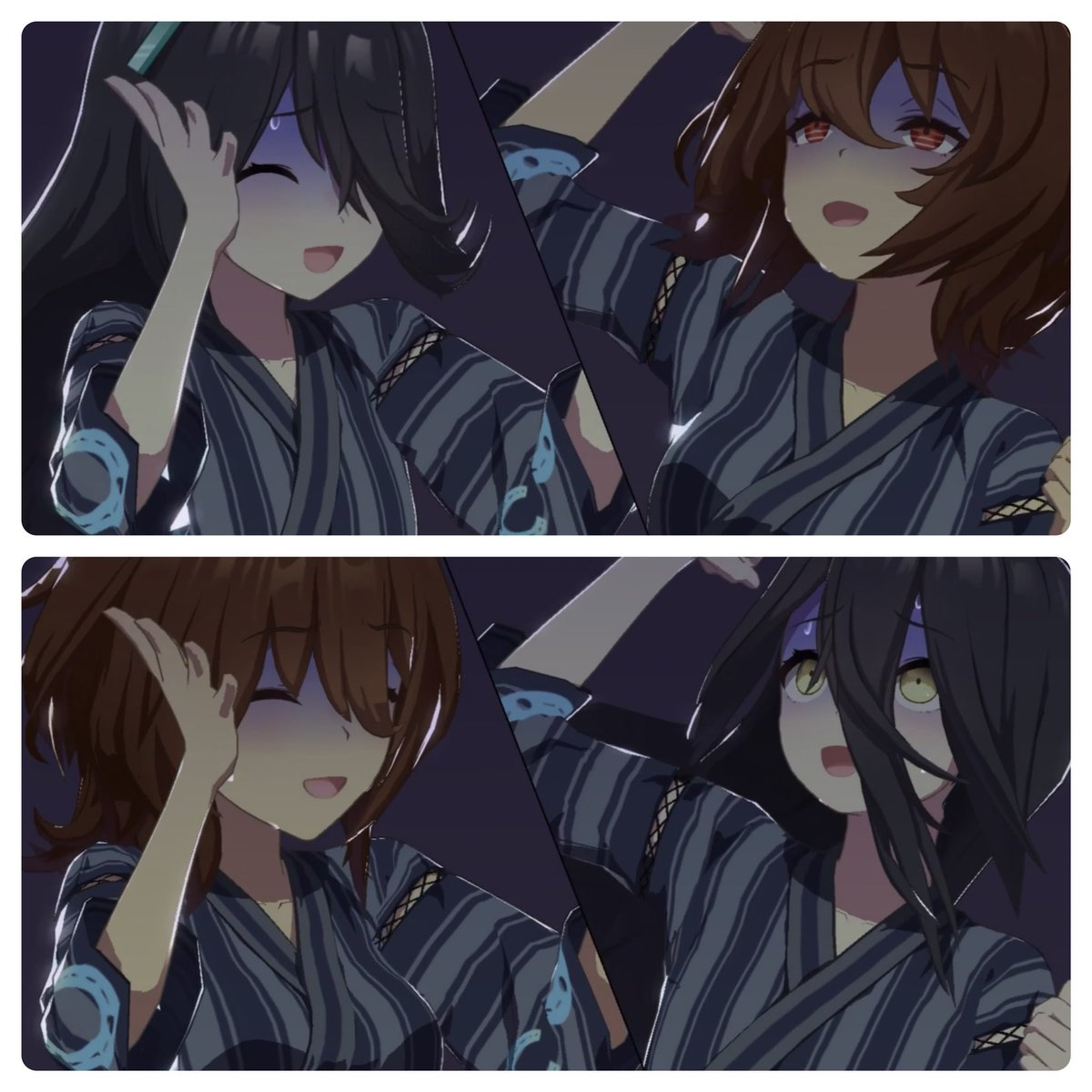 「トレセン音頭、推しの様々なお顔に満足度高すぎて…こっちにも酸素下さい_(:3 」∠)_」ヤガミン@C104東7c14aの漫画