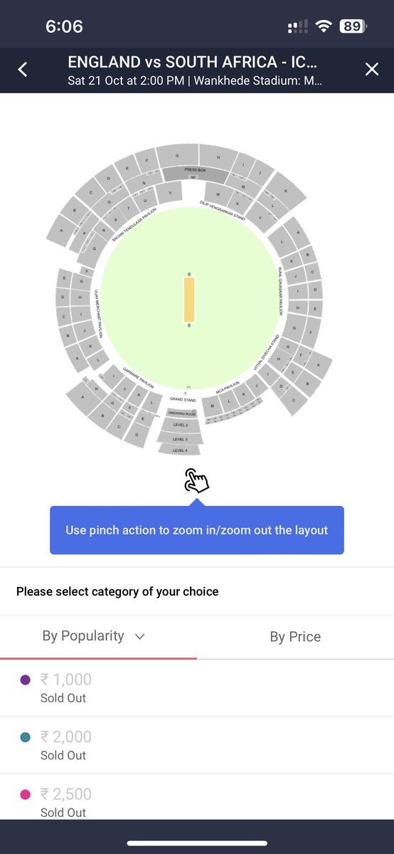 Wankhede Stadium Map