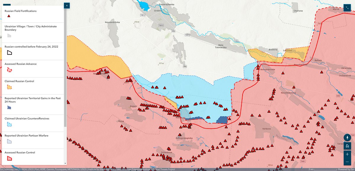 Ukrainian forces advanced closer to the Russian second line of defense ...