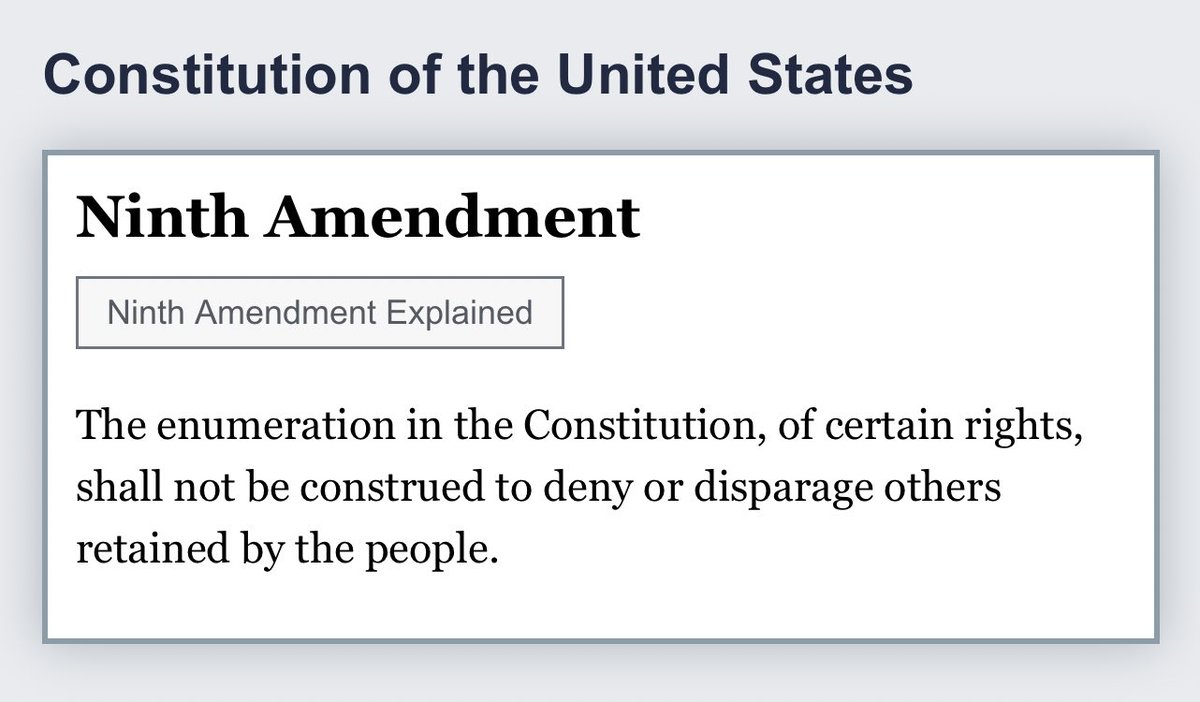 Rights Retained By The People 9th Amendment