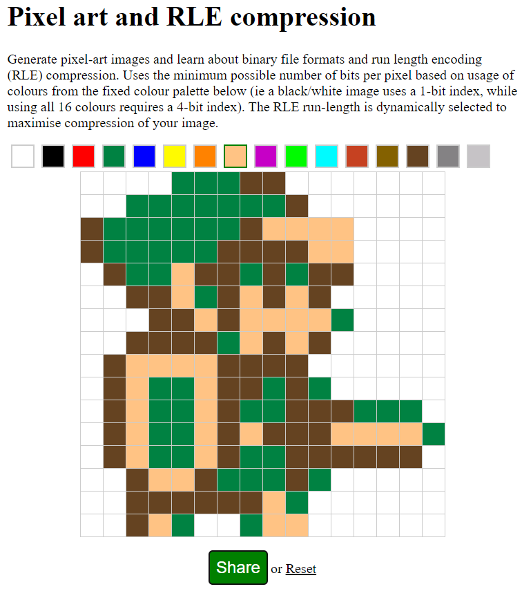Pixel Art Link Grid