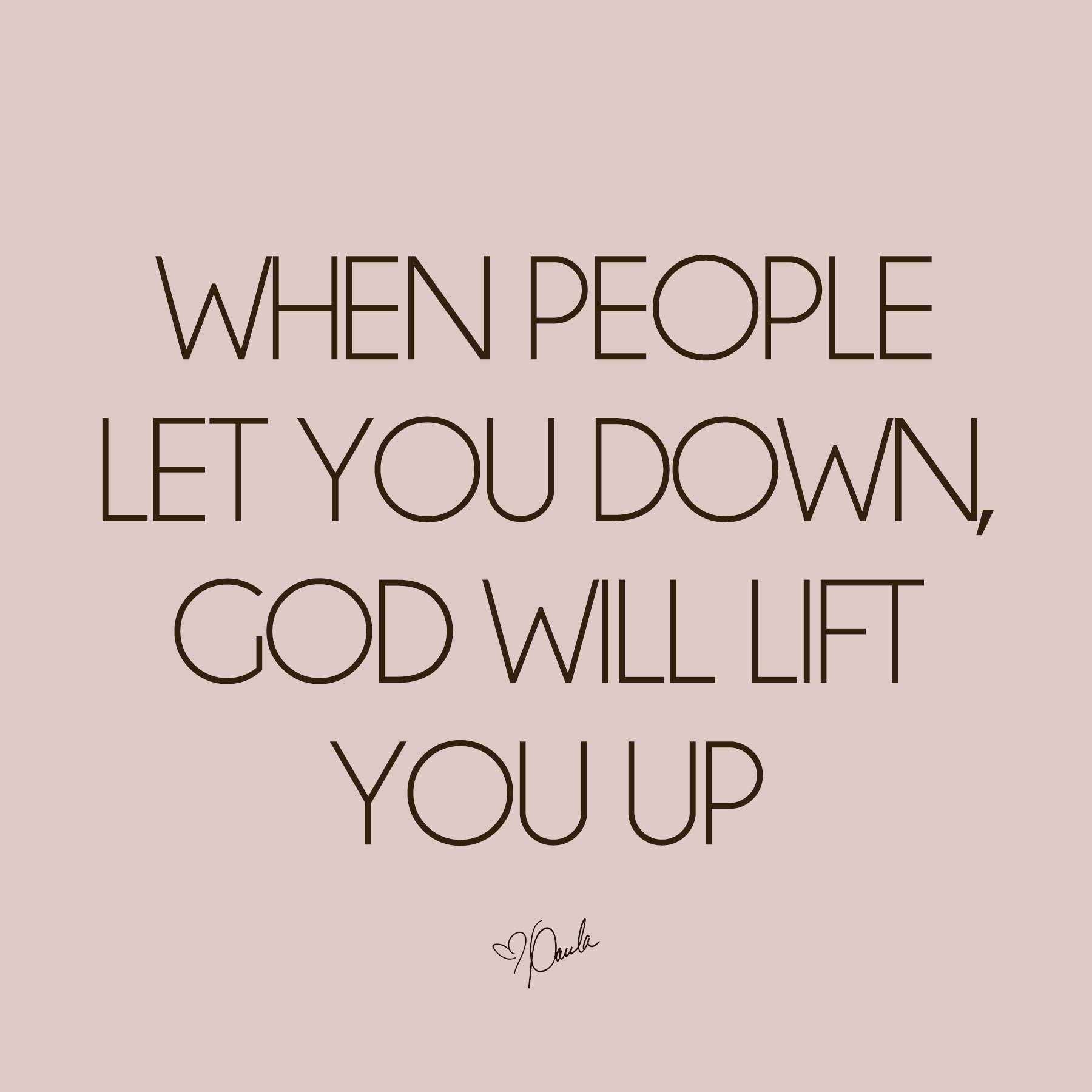 Quotes About People Letting You Down