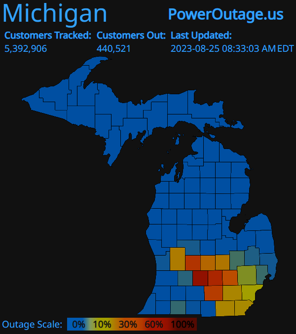 Power Outages In Michigan Today