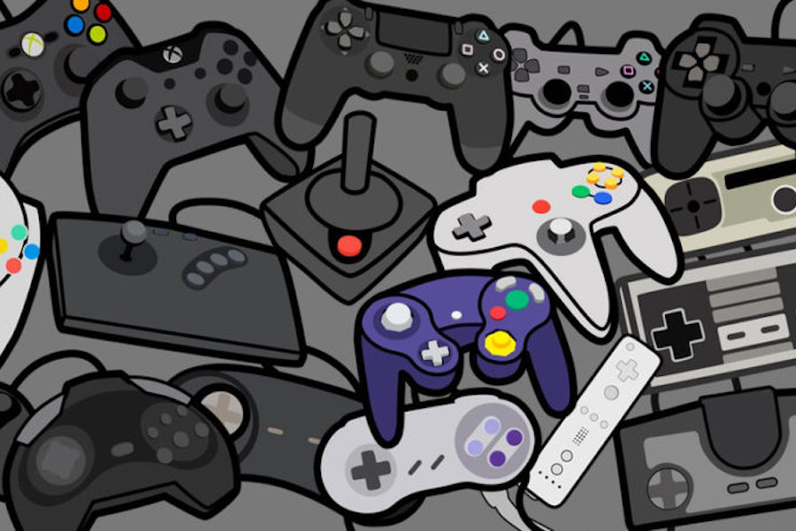 Video Game System Collage
