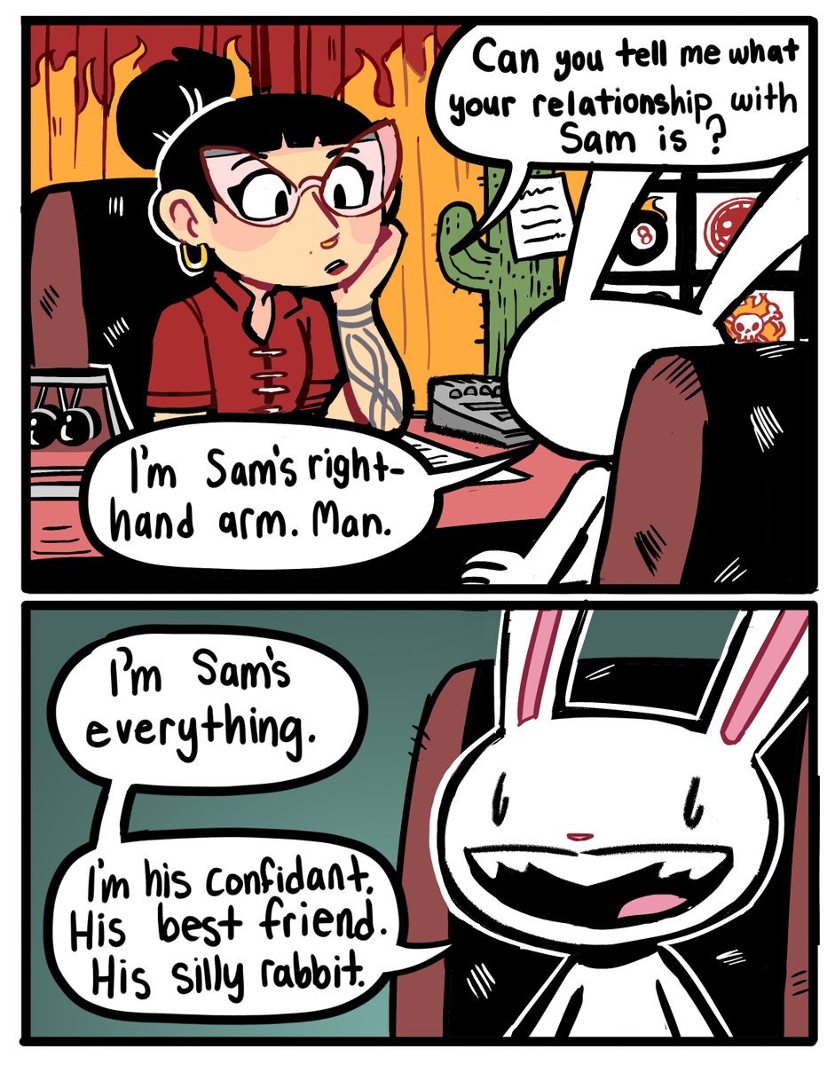 「i figure i should share this silly sam and max comic that bl」JELLYの漫画