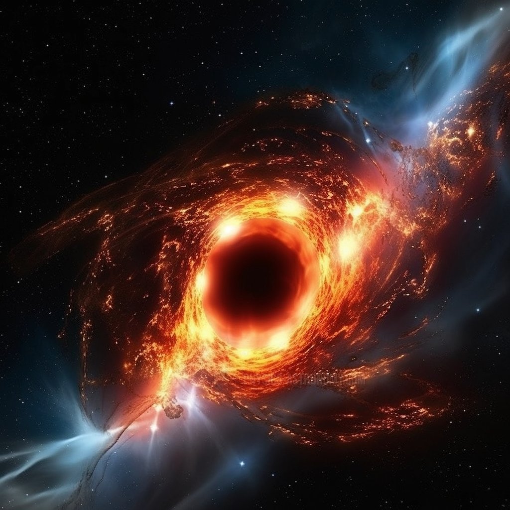 Space Black Hole Portal