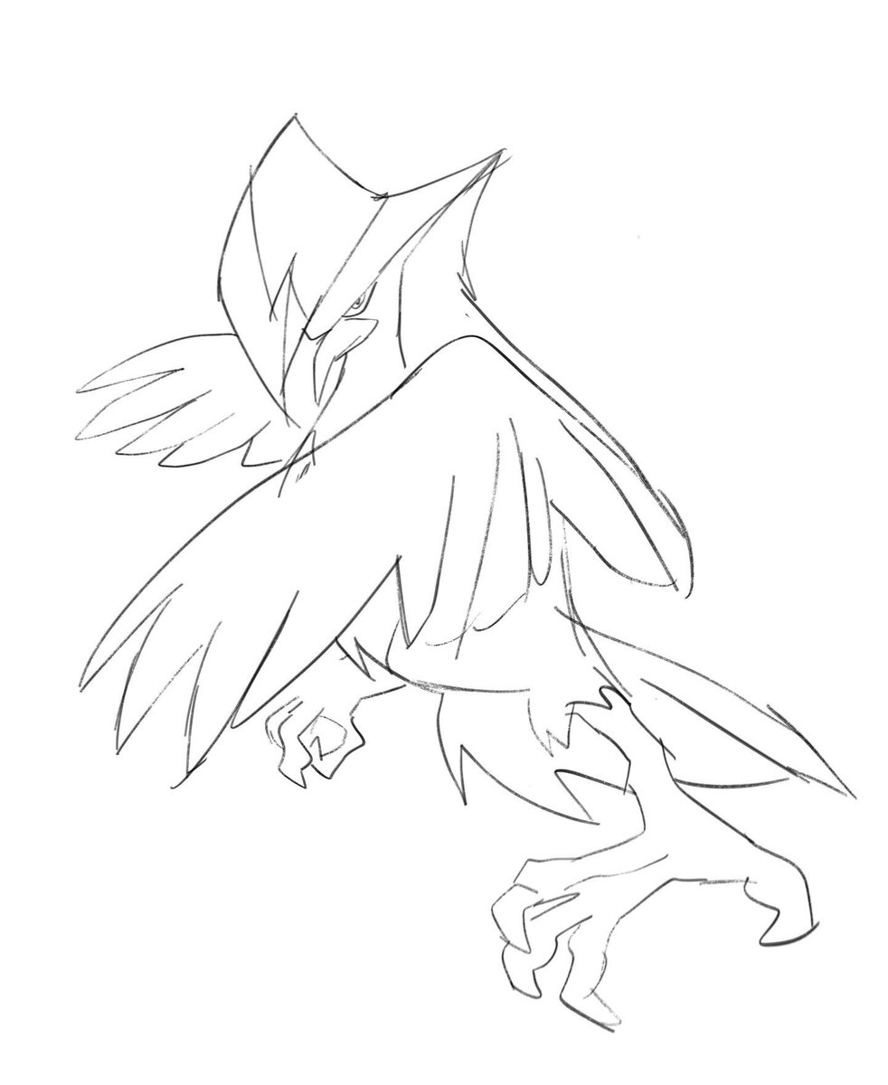 Pokemon Staraptor Coloring Pages