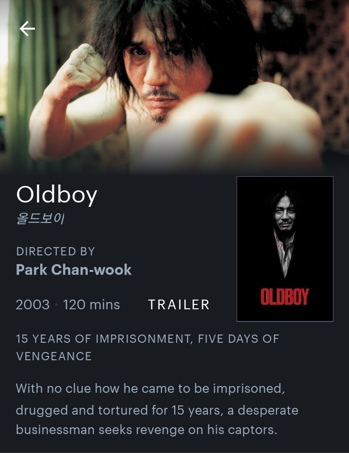 Oldboy Movie Poster