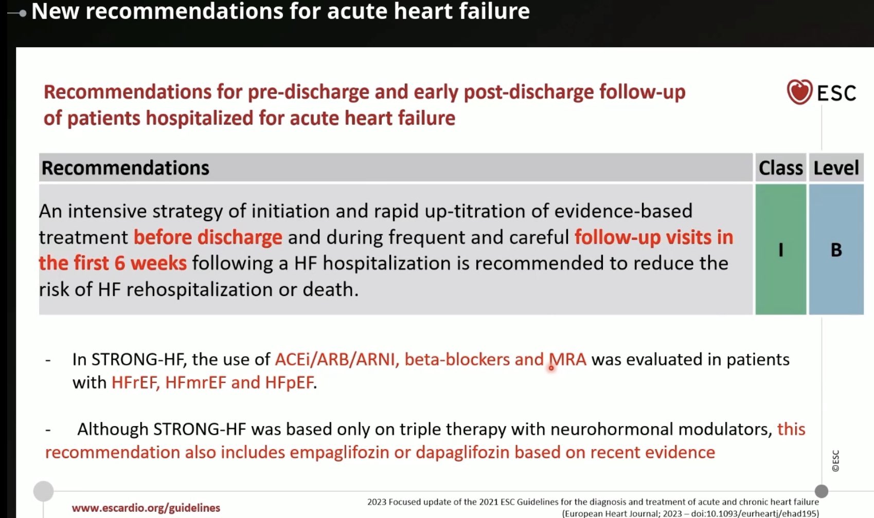 Escardio Guidelines Heart Failure