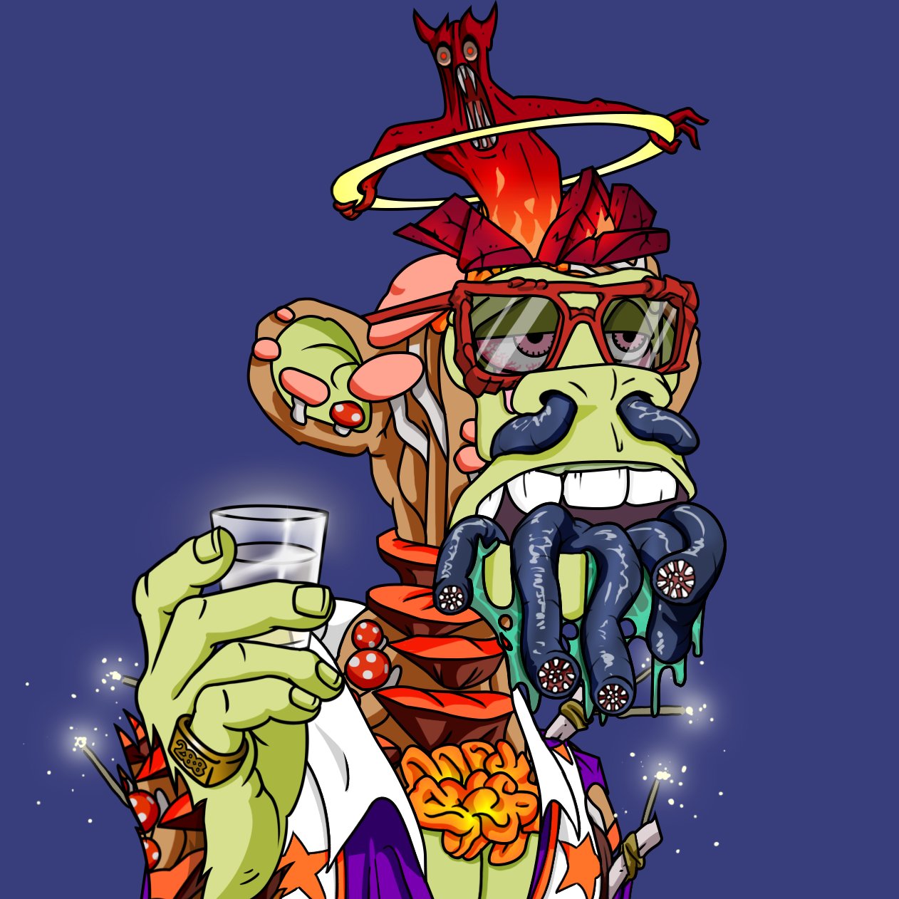 Cartoon Characters Smoking Weed Wallpaper