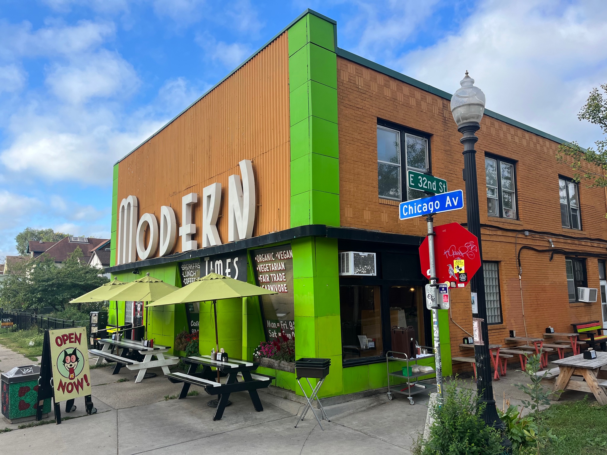 Modern Cafe Building