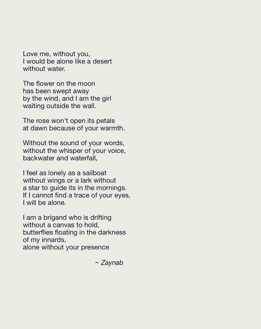 Feeling Lonely Without You Poems