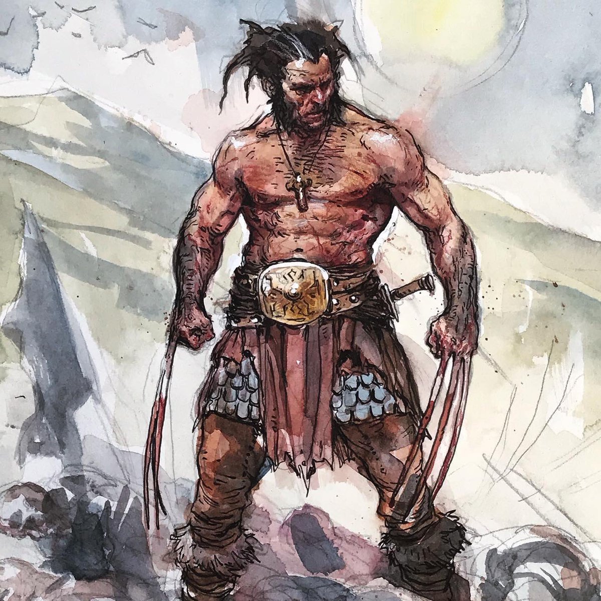 「Illustration by Peter Han #DynamicBible #Sketch」Kim Jung Gi USの漫画