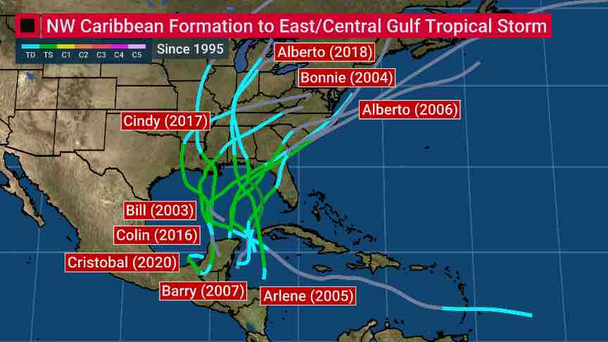 Tropical Storm Cristobal Spaghetti Model Invest 97L Forecast: Tropical
