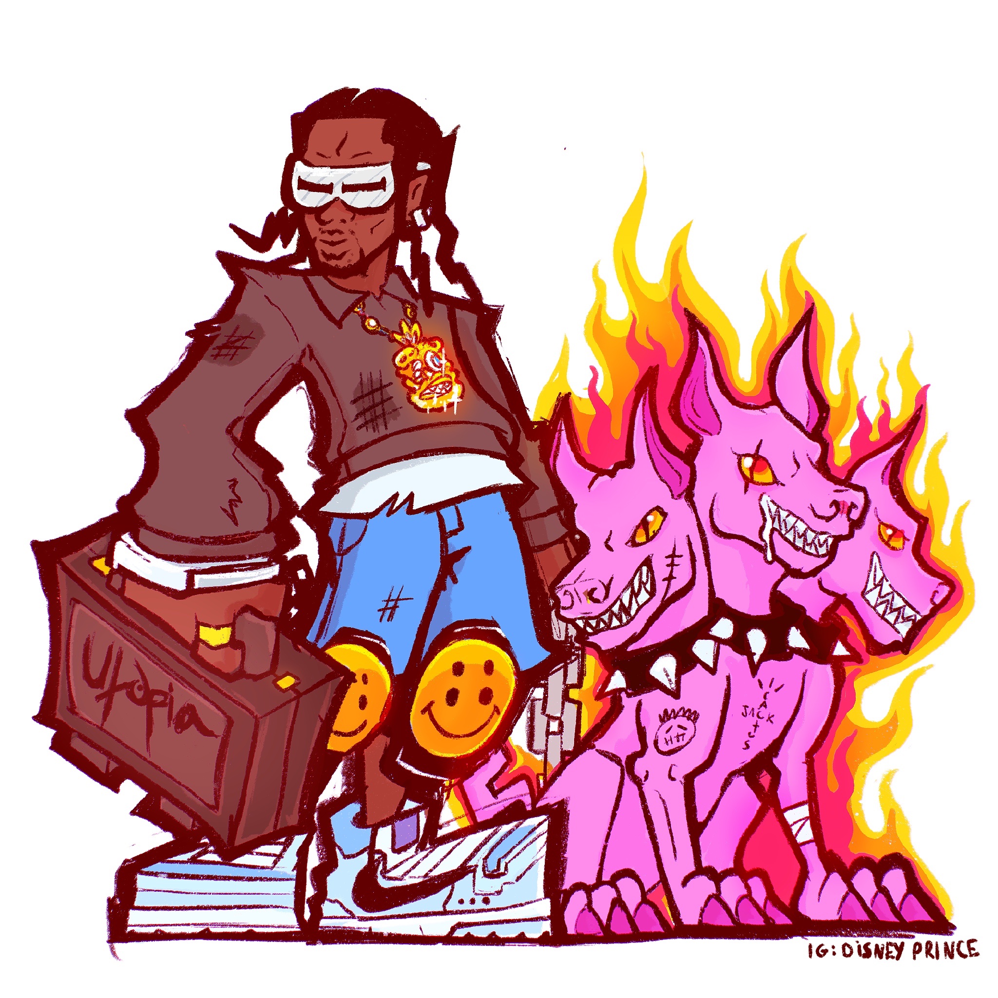 Travis Scott Drawing Graffiti