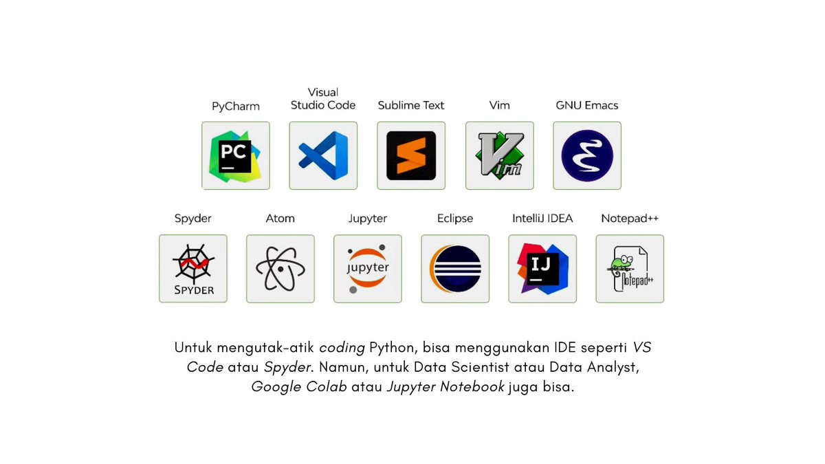 Bagi yang masih pemula banget soal Python, di thread ini gue kasi ...