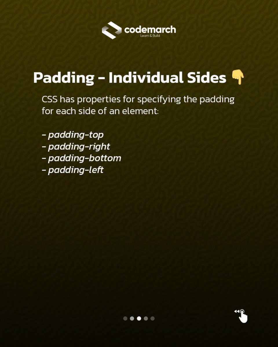 CSS Pading: - المسلسل من codemarch @codemarch - رتبها