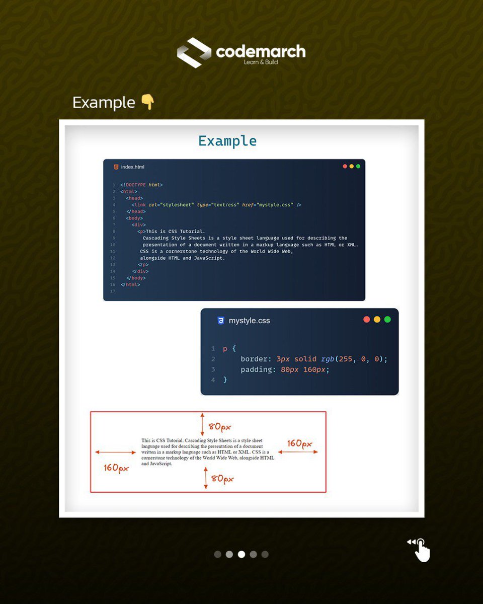 CSS Pading: - المسلسل من codemarch @codemarch - رتبها