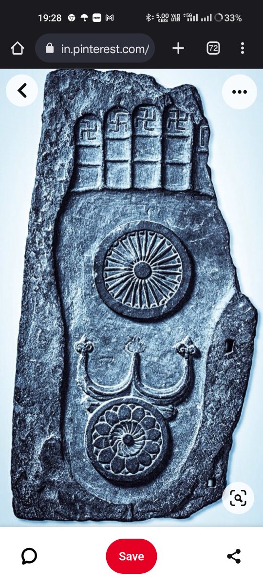 1/ "Buddhapada" are the footprints of the Buddha, embodying his ...