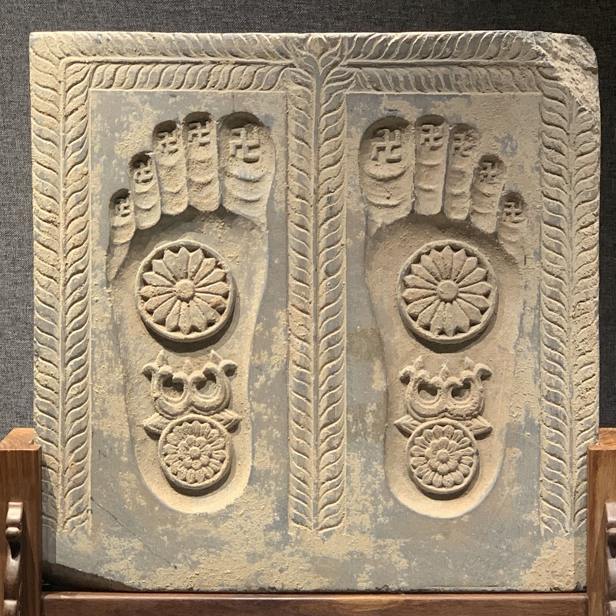 1/ "Buddhapada" are the footprints of the Buddha, embodying his ...