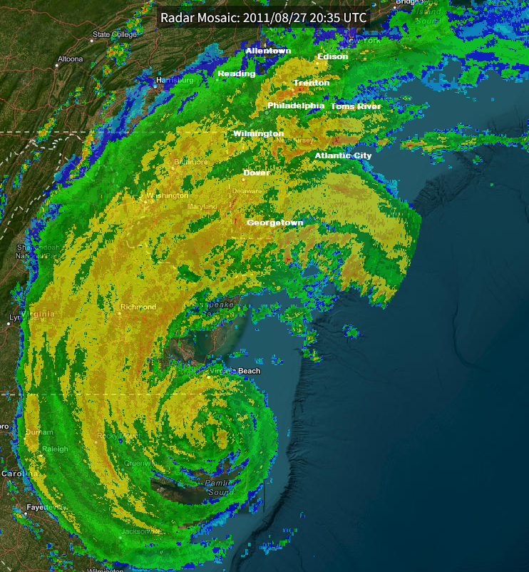 Hurricane Irene Satellite
